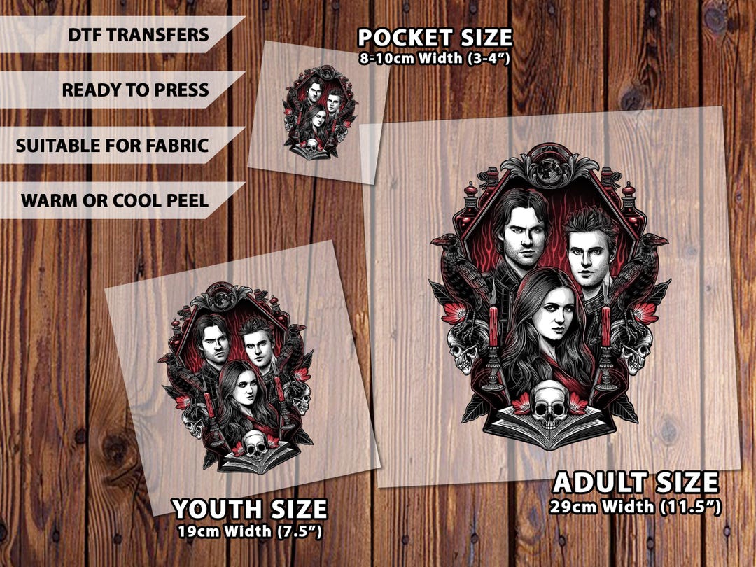 Vampire Diaries, Riverdale, Digital Download, Png Bundle Dtf Transfer ...