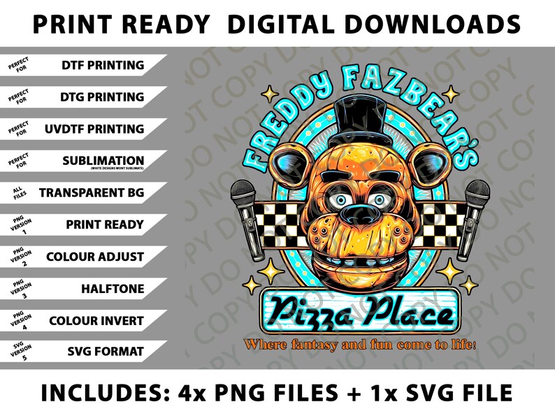 Freddy Fazbear, Five Nights, Pizza Place, Horror Movie, Digital ...