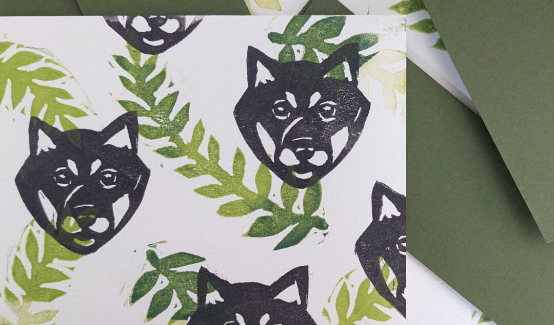 Shiba Inu Card - Etsy