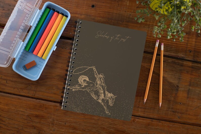 Cowboy Notebook, Vintage Western Journal, Wild West Sketchbook, Cowboy ...