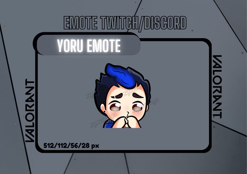 EMOTE Yoru Valorant / Discord and Twitch - Etsy