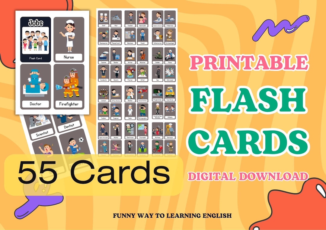 Jobs Flashcards Flashcards Preschool Memory Game Jops Flashcards for ...