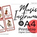 Music Instrument Flashcards | Flashcards | Preschool Memory Game ...