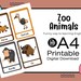 Zoo Animals Flashcards Flashcards Preschool Memory Game Zoo Animals ...
