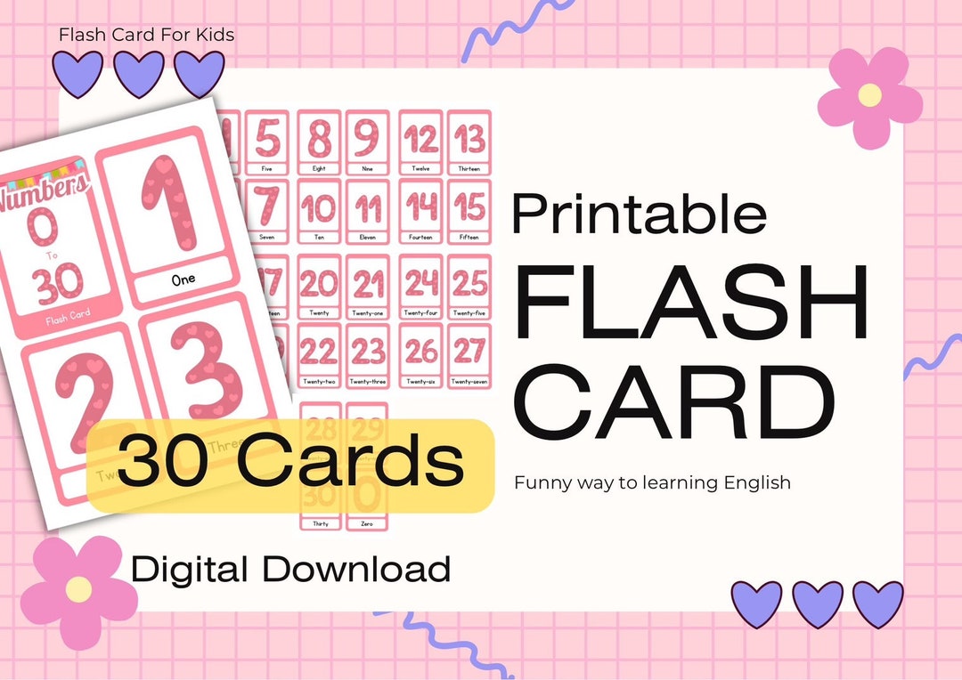 Numbers Numbers Flashcards Flashcards Preschool Memory Game Numbers ...