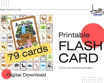 Animal Flashcards Flashcards Preschool Memory Game Animal Flashcards ...