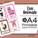 Zoo Animals Flashcards Flashcards Preschool Memory Game Zoo Animals ...