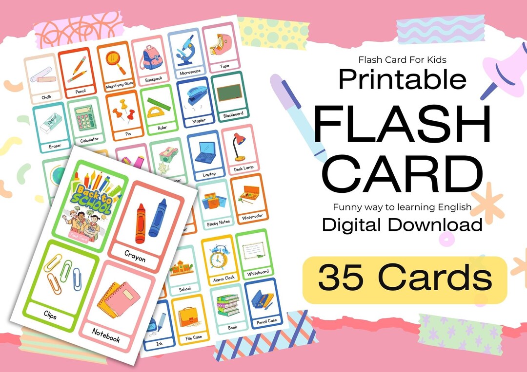 Back to School Words | School Flashcards | Flashcards | Preschool ...