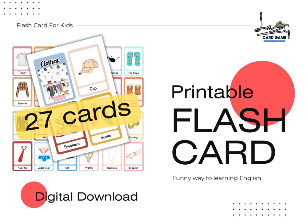 Clothes Flashcards Flashcards Preschool Memory Game Clothes Flashcards ...