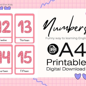 Numbers Numbers Flashcards Flashcards Preschool Memory Game Numbers ...