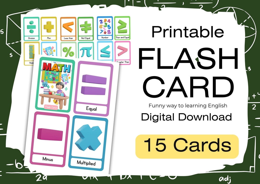 MATHS | Maths Flashcards | Flashcards | Preschool Memory Game | Learn ...