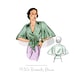 Butterfly Blouse Vintage Style Sewing Pattern - Etsy