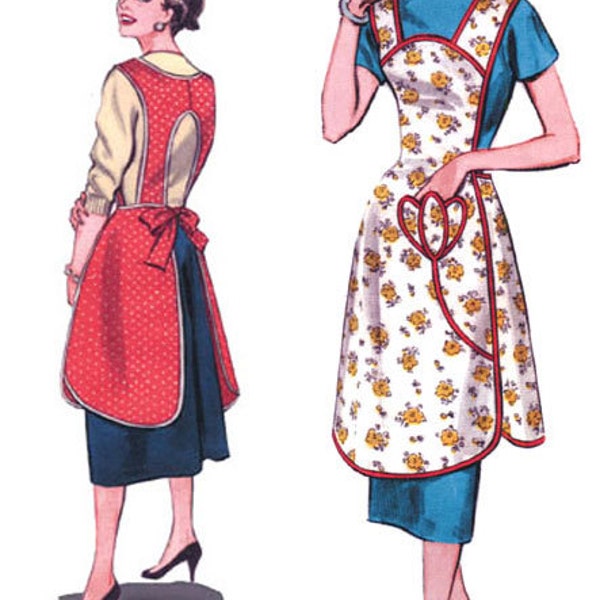 1950s Apron Pattern - Etsy