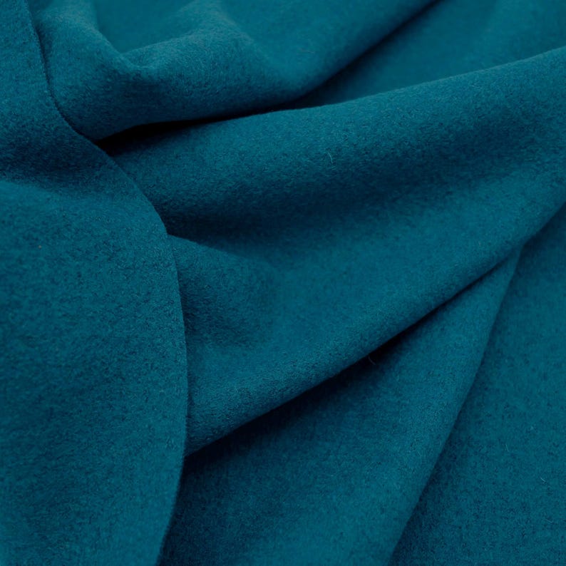 Boiled Wool Coating Teal - Etsy