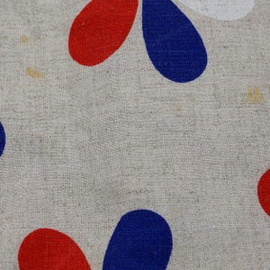 Vintage Mod Floral Canvas Fabric - Etsy