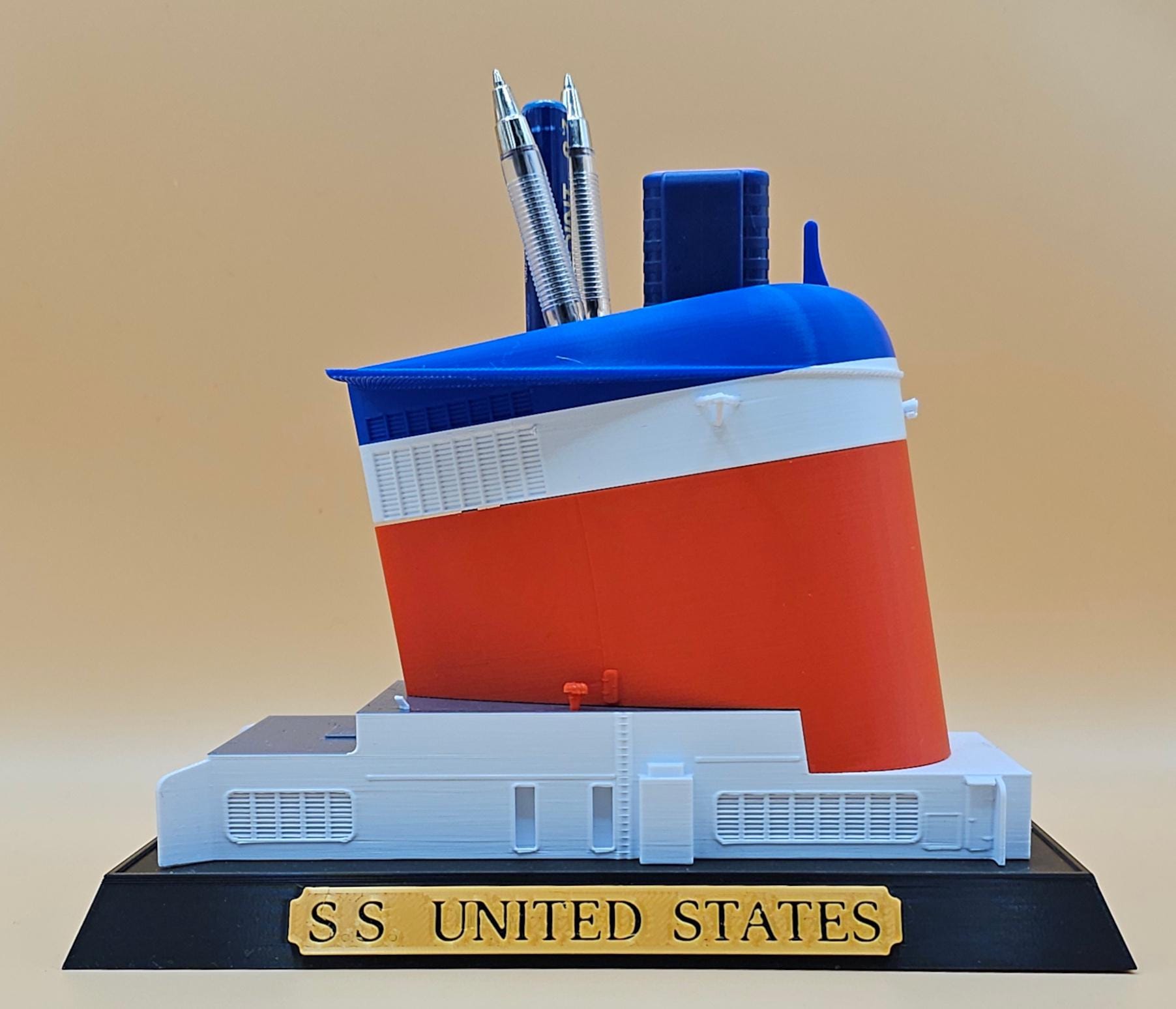 SS United States Funnel Pen Holder | Nautical Desk Accessory | Ocean ...