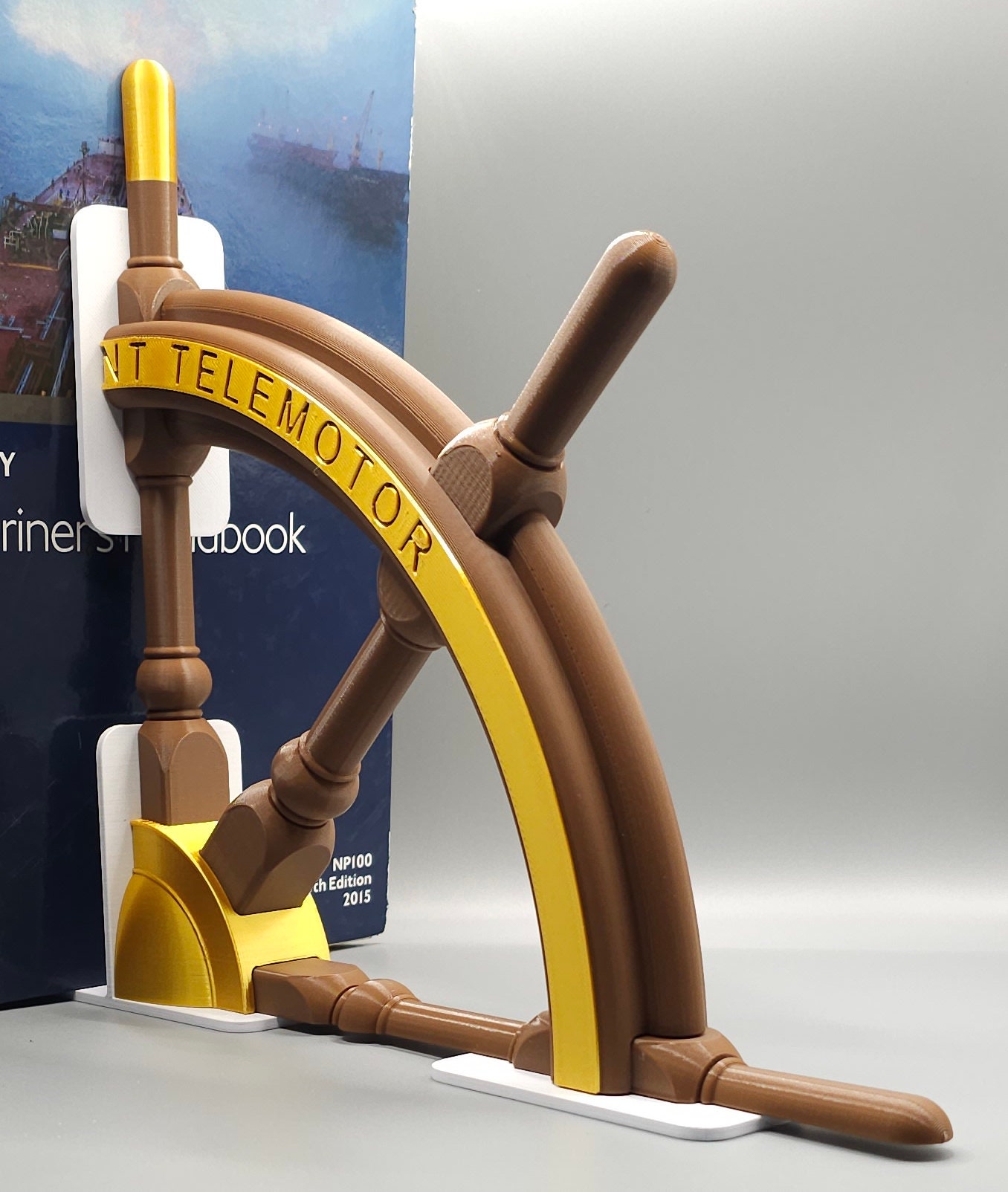 RMS Titanic Ship Wheel Bookends | Nautical Decor | Maritime Book Holder ...