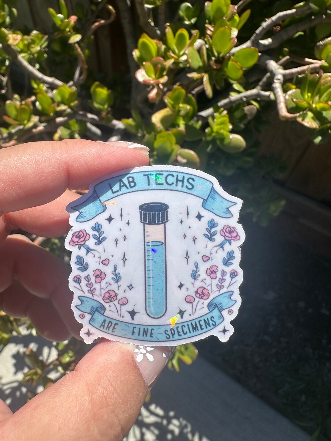 Lab Techs Are Fine Specimens Sticker - Etsy