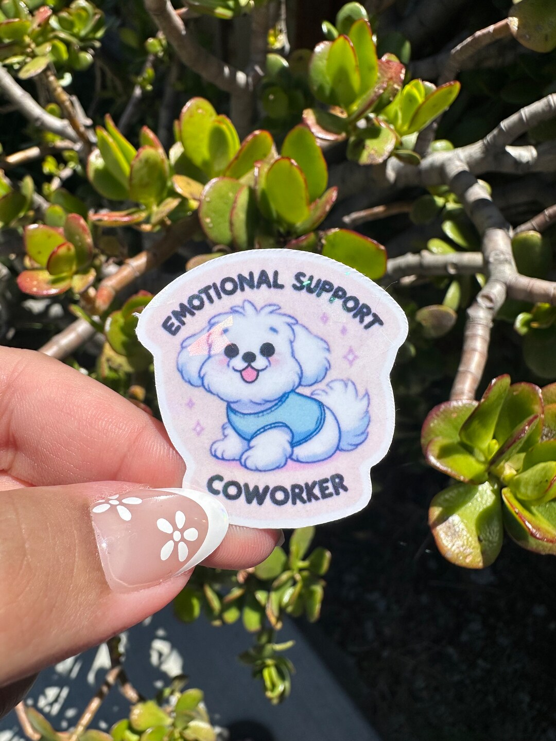 Emotional Support Coworker Sticker - Etsy