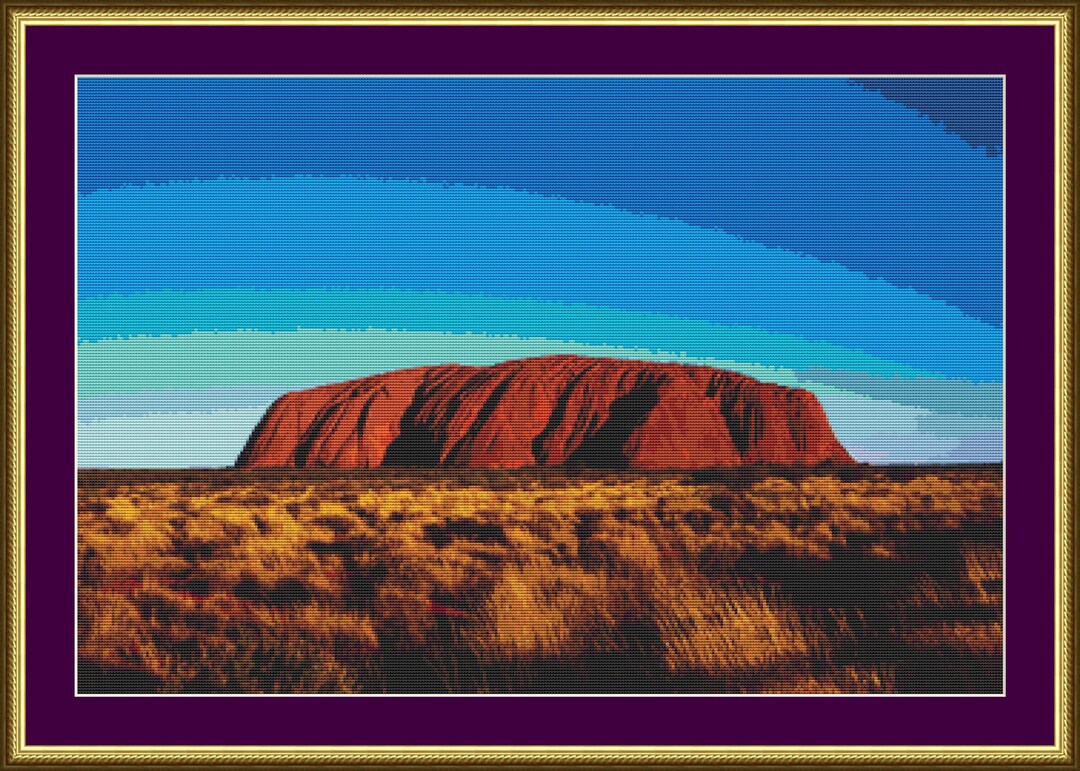 Ayers Rock - Counted Cross Stitch Pattern - Etsy