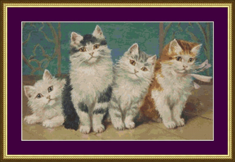 Kittens - Counted Cross Stitch Pattern - Etsy