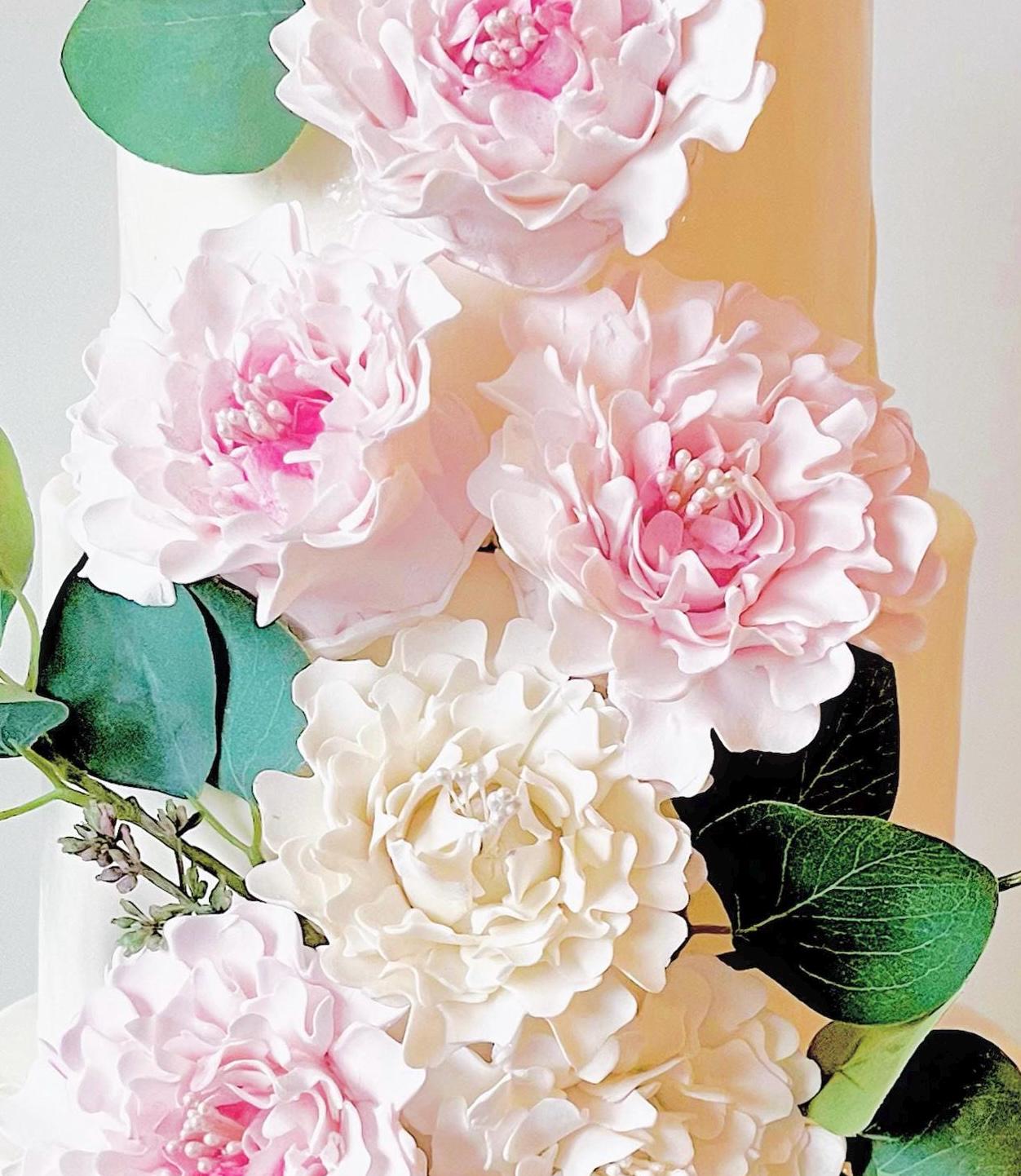 4 Peonies II Gum Paste Peony Gumpaste Peony Fondant Peony Fondant ...