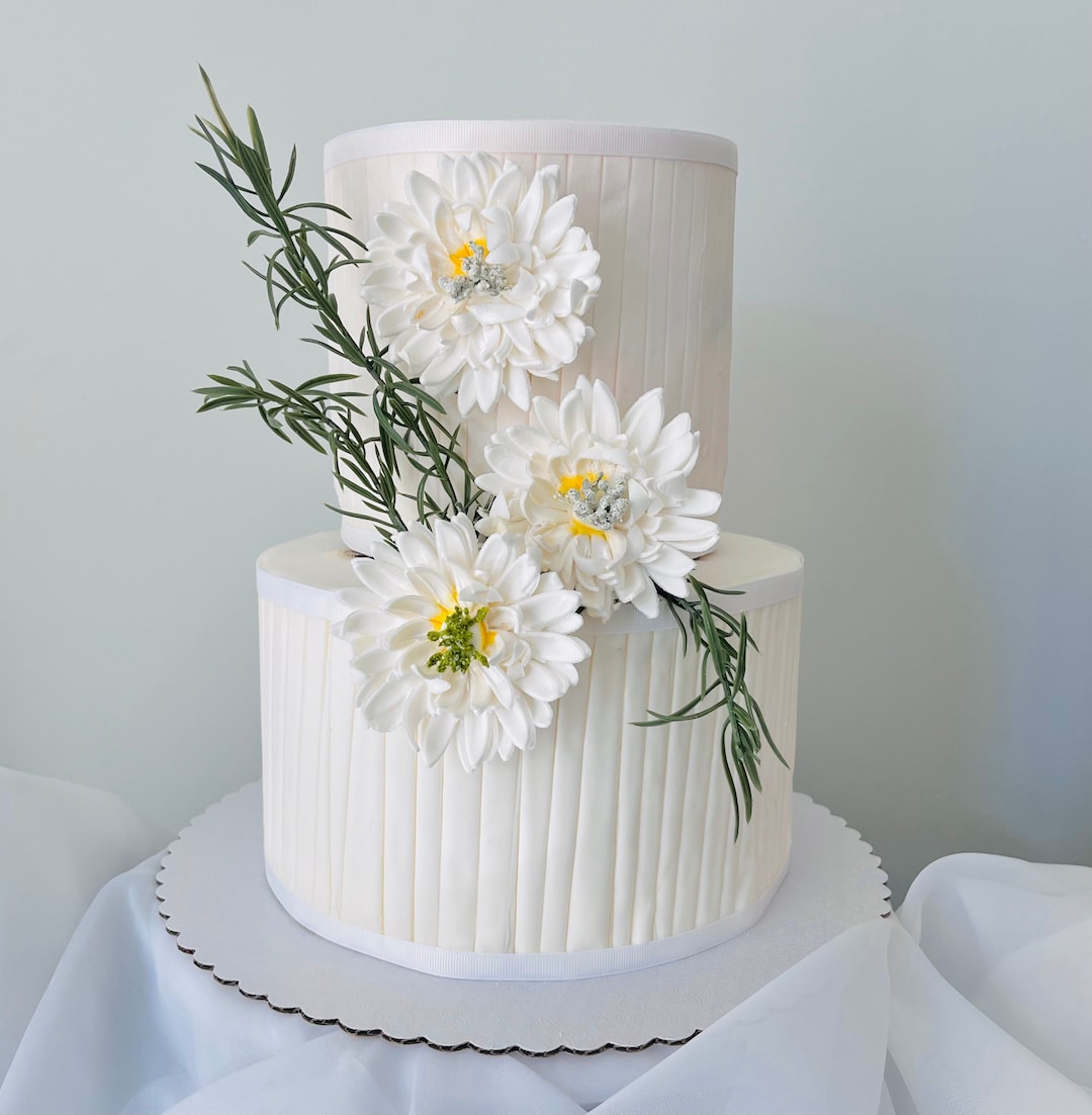 4 Gerbera Daises I Gum Paste Daisy Gumpaste Daisy Fondant Daisy Edible ...