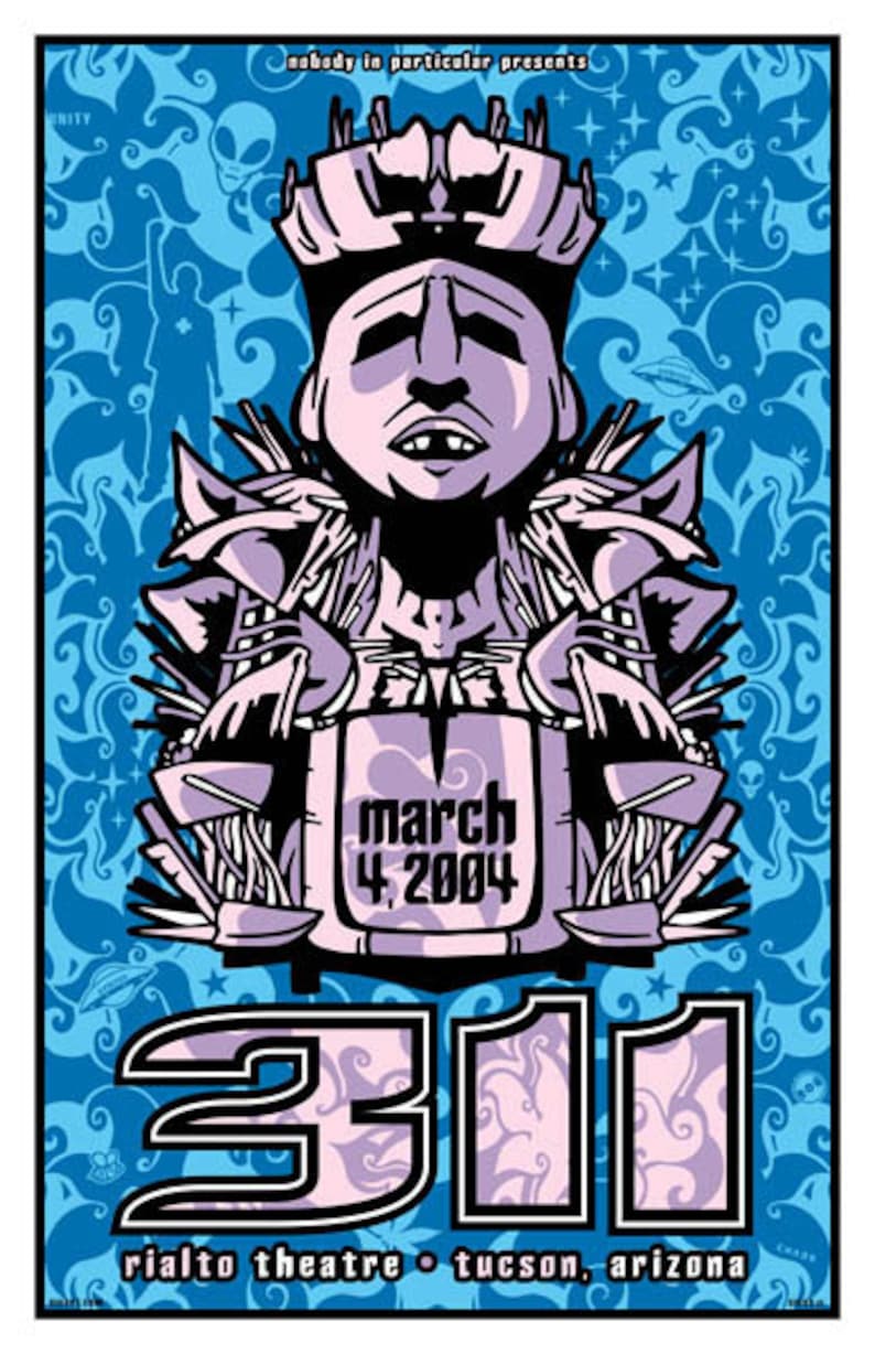 311 Unity Evolver Silk Screened Poster 2004 Etsy - Etsy