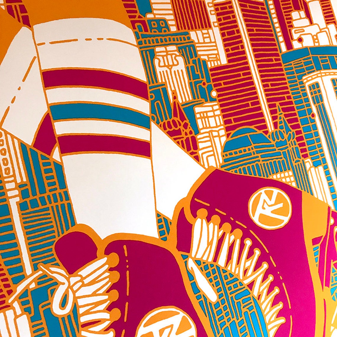 Turkuaz Spring 2019 Life in the City Tour Rollerskate Bright | Etsy