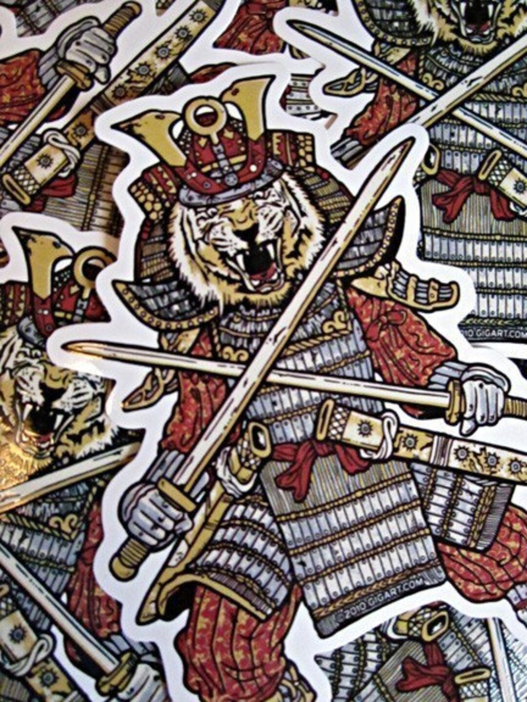 Samurai Die Cut Vinyl Sticker Asian Japanese Crossed Swords - Etsy - Etsy