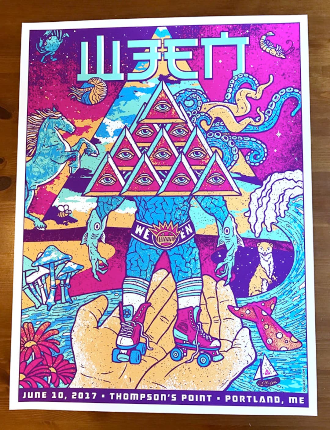 Ween Portland Maine Boognish Gigposter Argus Iluminati Transdermal ...