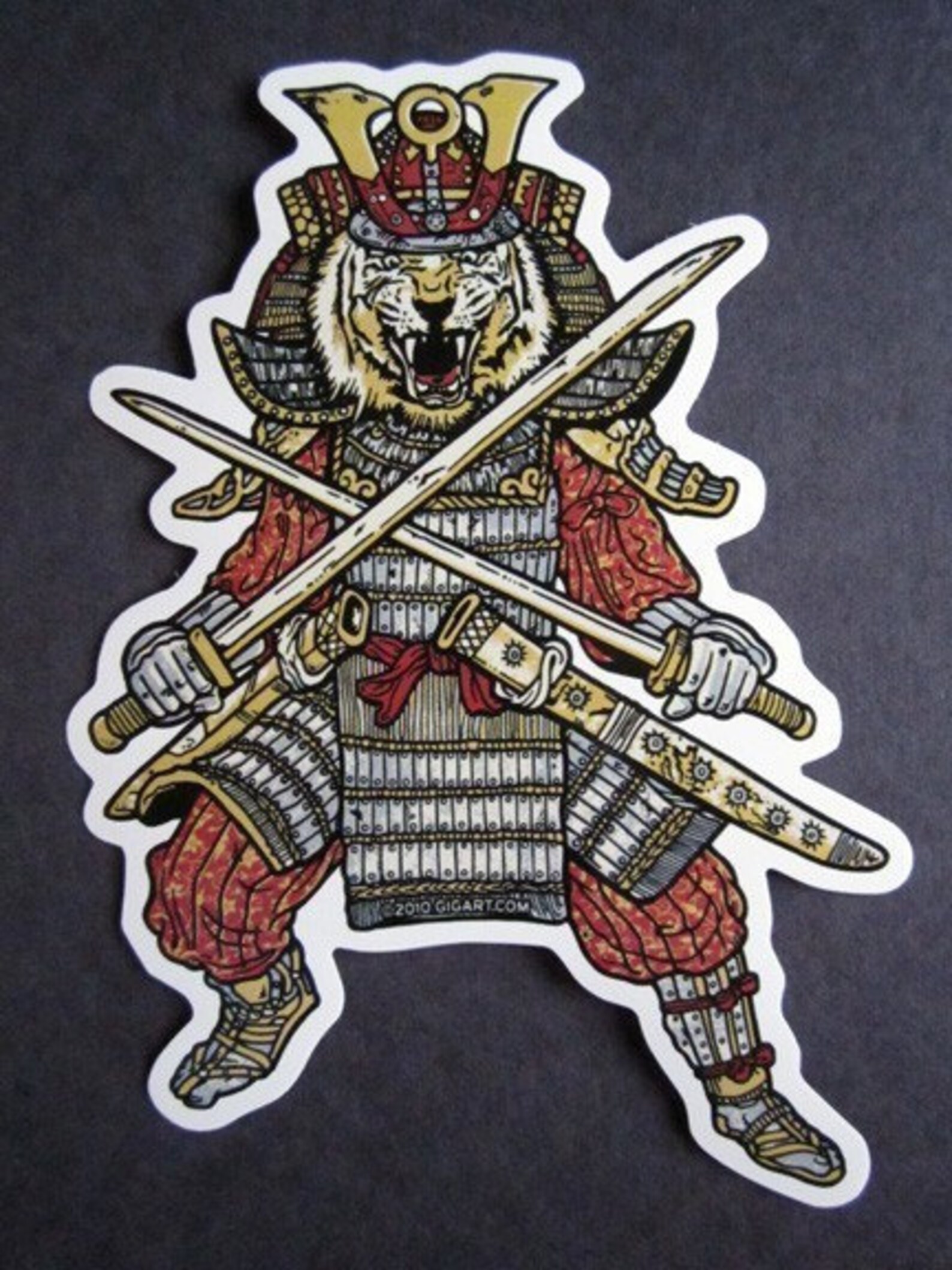 Samurai Die Cut Vinyl Sticker Asian Japanese Crossed Swords - Etsy