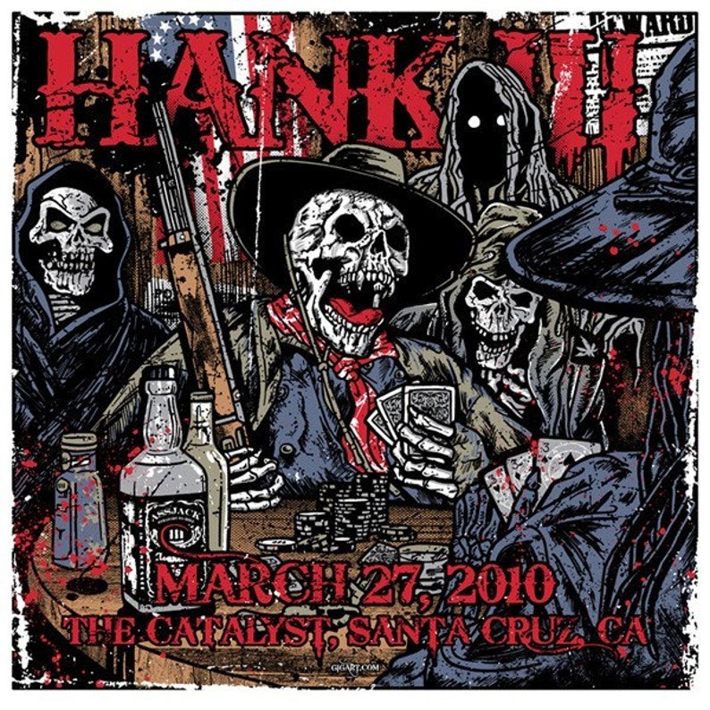 Hank Williams III Catalyst Silk Screen Poster Etsy - Etsy