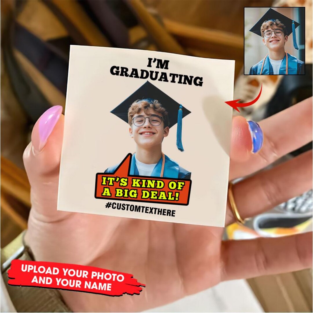 I Am Graduating, Graduation Tattoo, Personalized Tattoo Gift, Custom ...