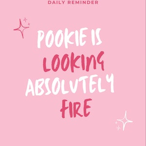 Pookie is Looking Absolutely Fire Poster, Tiktok Couple, Tiktok Meme ...
