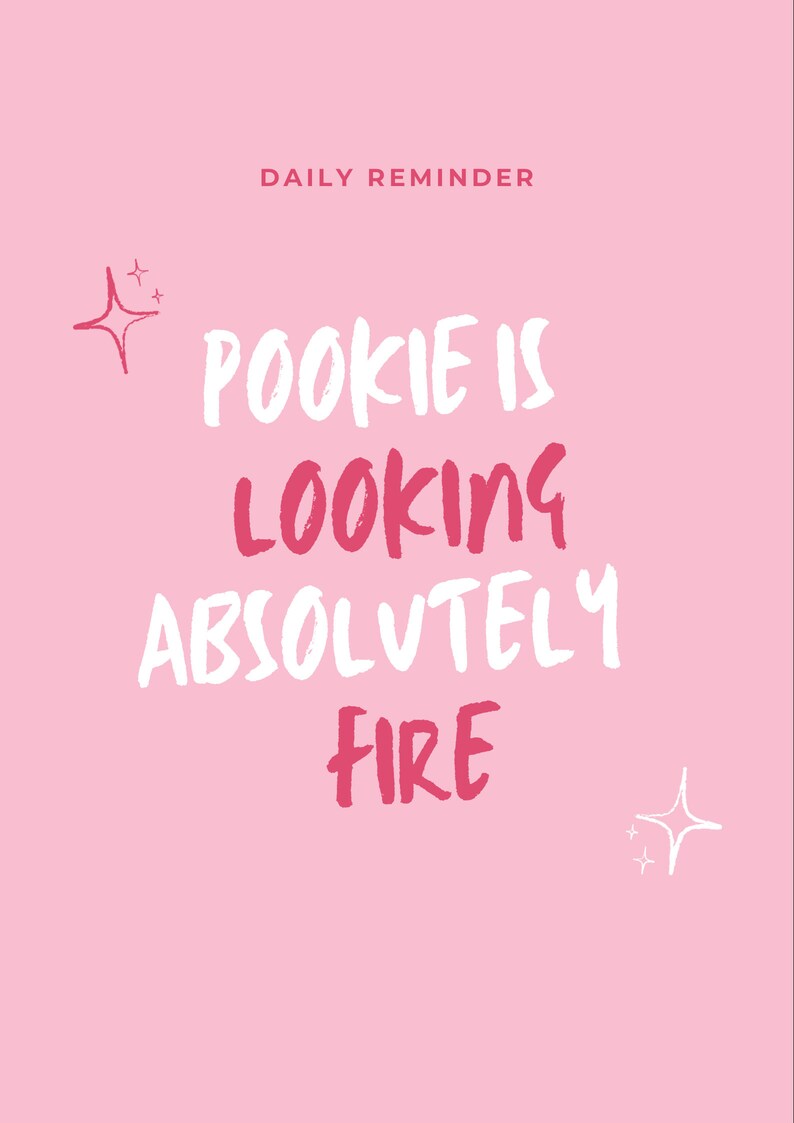 Pookie is Looking Absolutely Fire Poster, Tiktok Couple, Tiktok Meme ...
