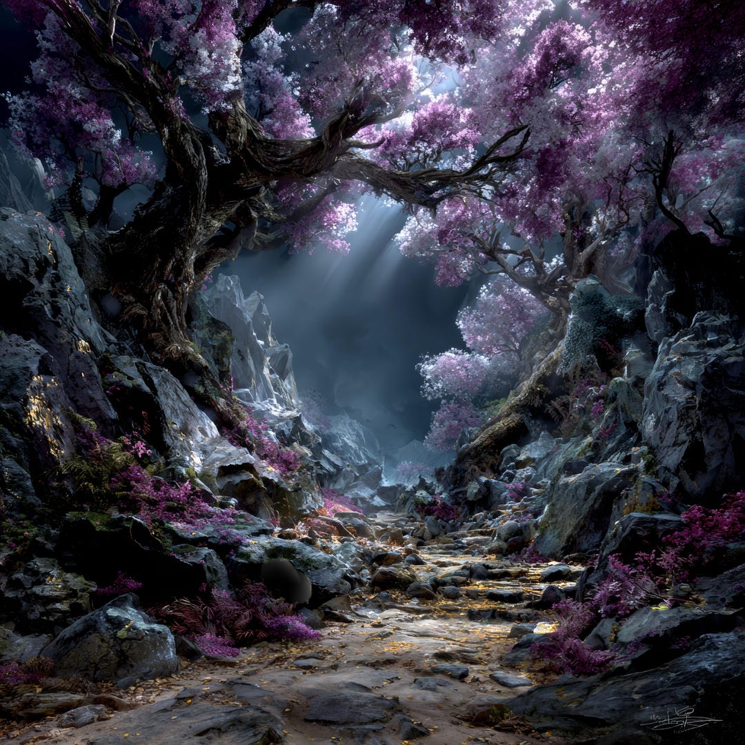 Enchanted Sakura Forest | High-res Digital Art | Ultra Clear ...