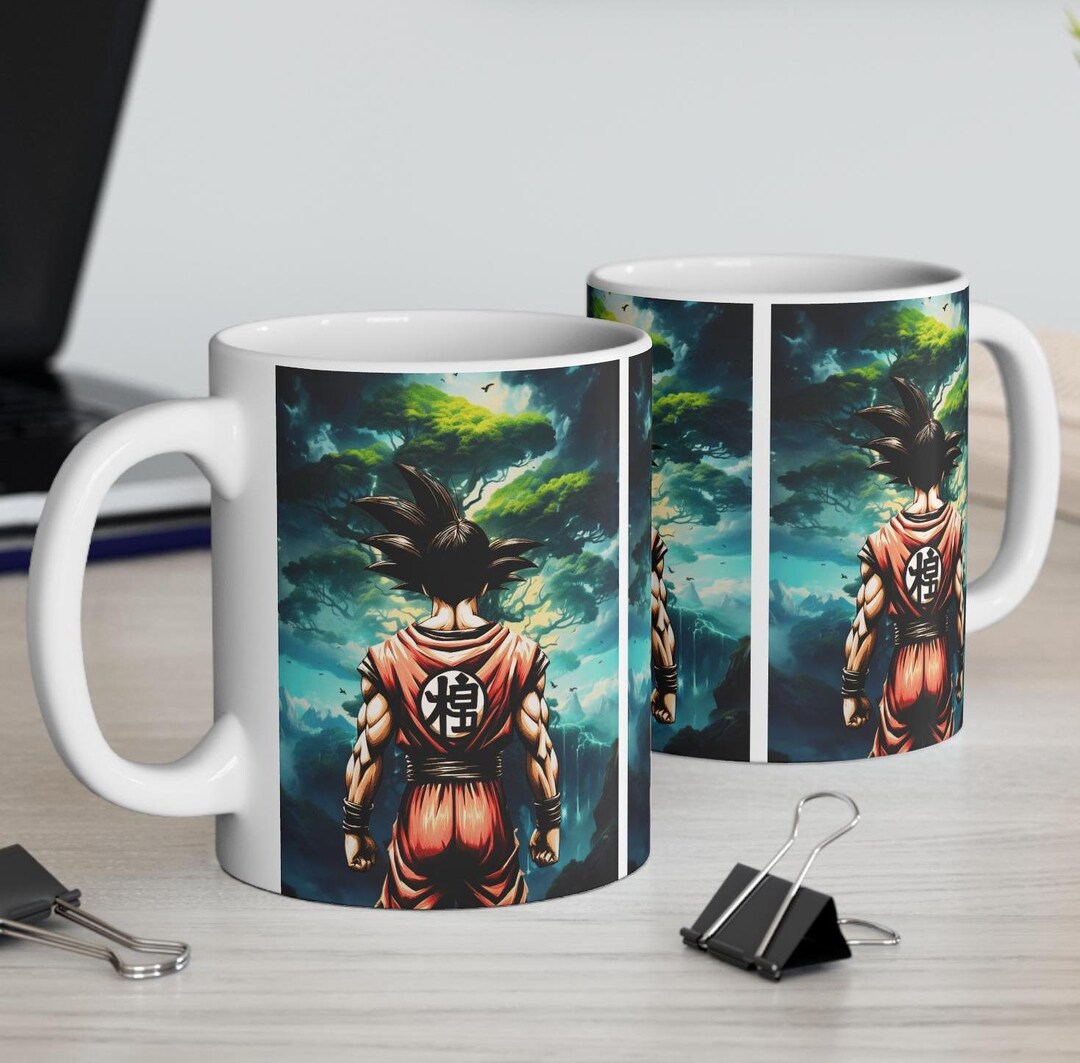 Dragon Ball Z Goku Mug - 11oz Anime Coffee Cup, Gift for Fans, Retro ...