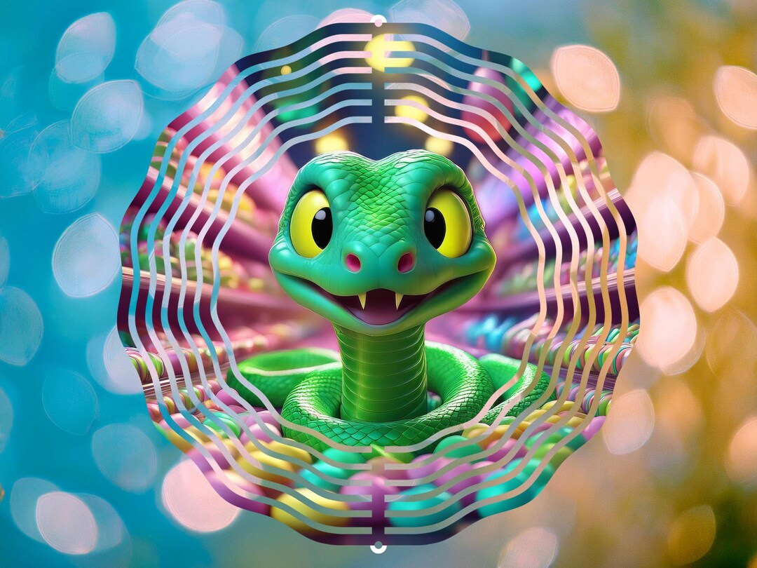 Snake Wind Spinner Sublimation Design Year of the Snake Windspinner ...