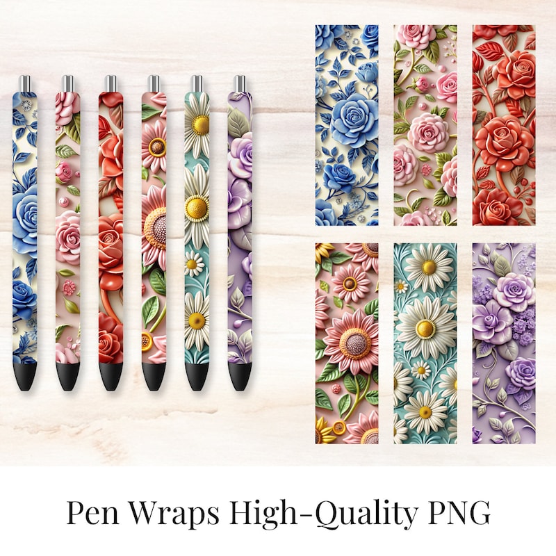Floral Drawing Pen - Etsy