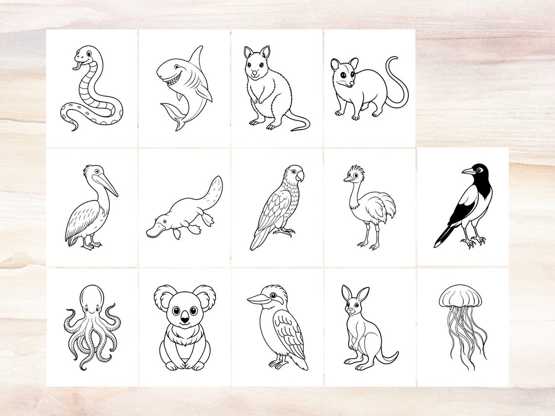 26 Australian Animals Coloring Pages | Easy Coloring for Kids ...