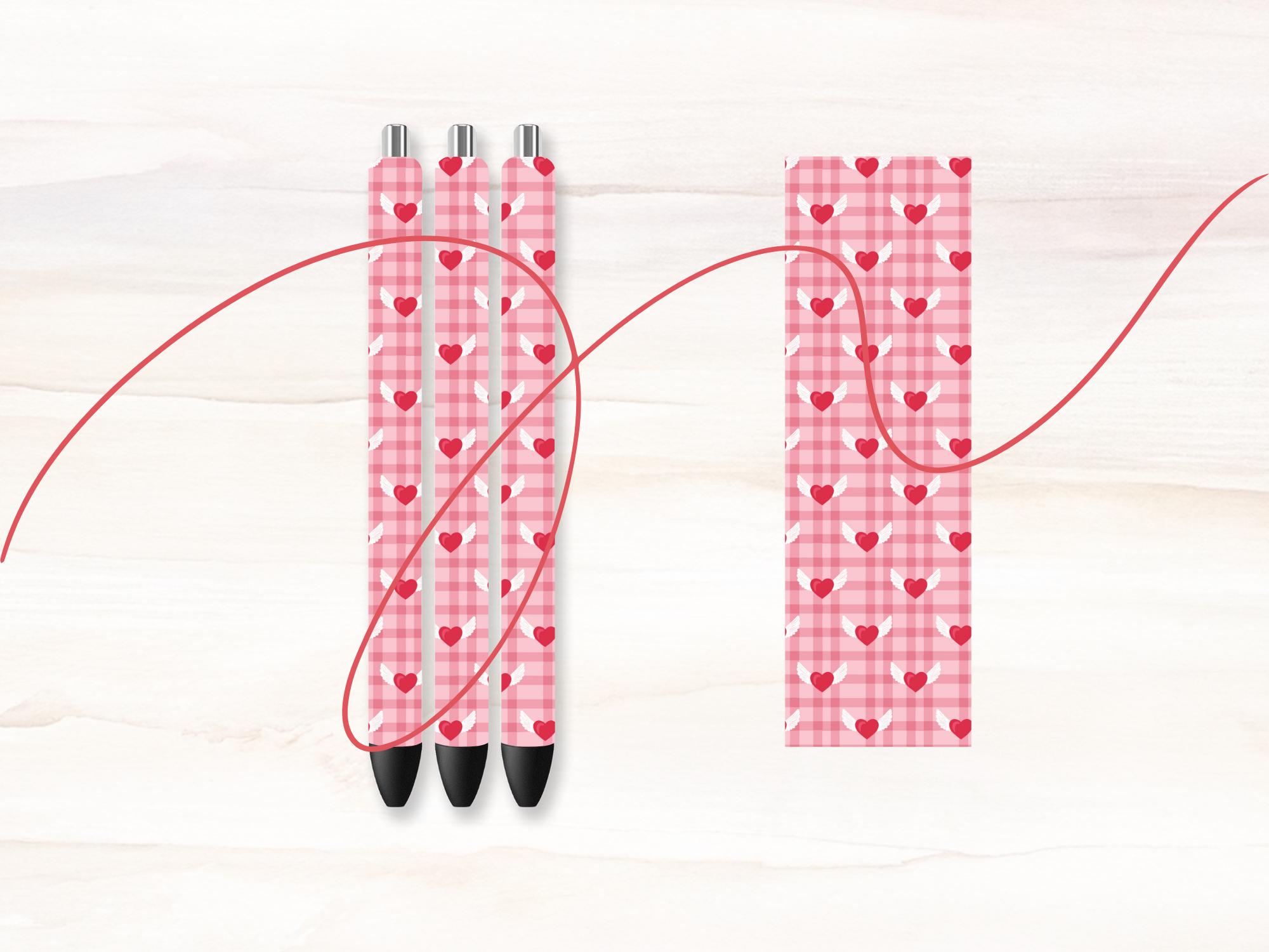 6 Coquette Patterns Pen Wraps Cute Pen Wrap Designs Bundle Cherry Bow ...