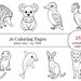 Australian Animals Coloring Pages: Easy Kids Activity (printable PDF ...