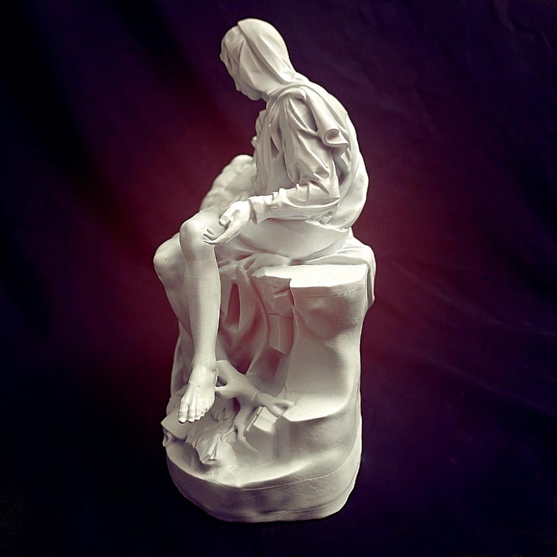 Pieta by Michelangelo Madonna Jesus Statue Sculpture - Etsy