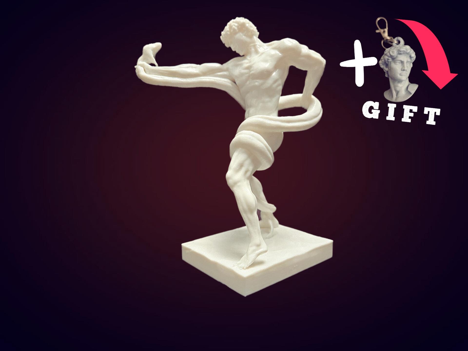 An Athlete Wrestling With a Python - Etsy