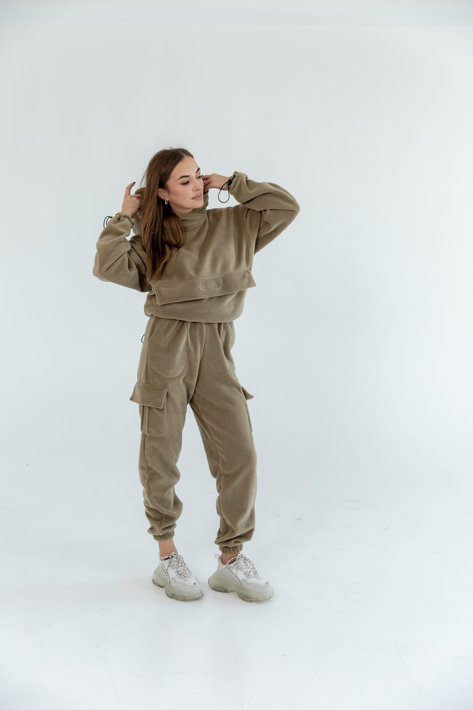 Pink Set of Two, Streetwear, 2 Piece Set, Loungewear, Fleece Hoodie and ...