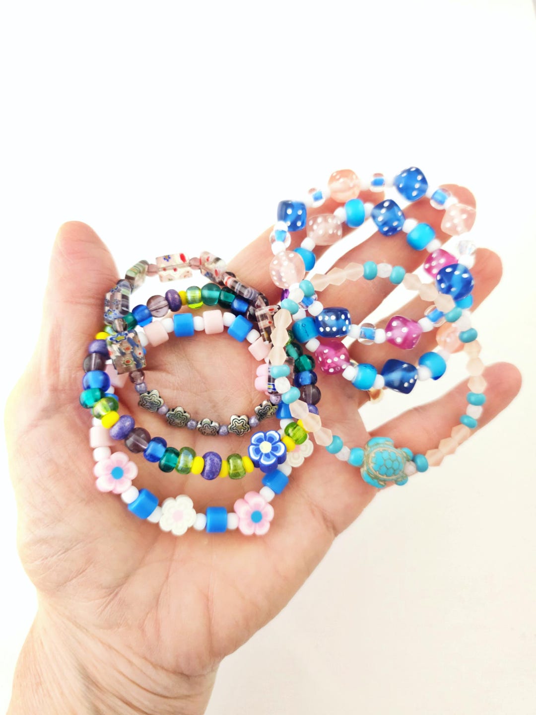 Cute Girls Bracelets | Beaded Bracelets Kids Children | Stretchy ...