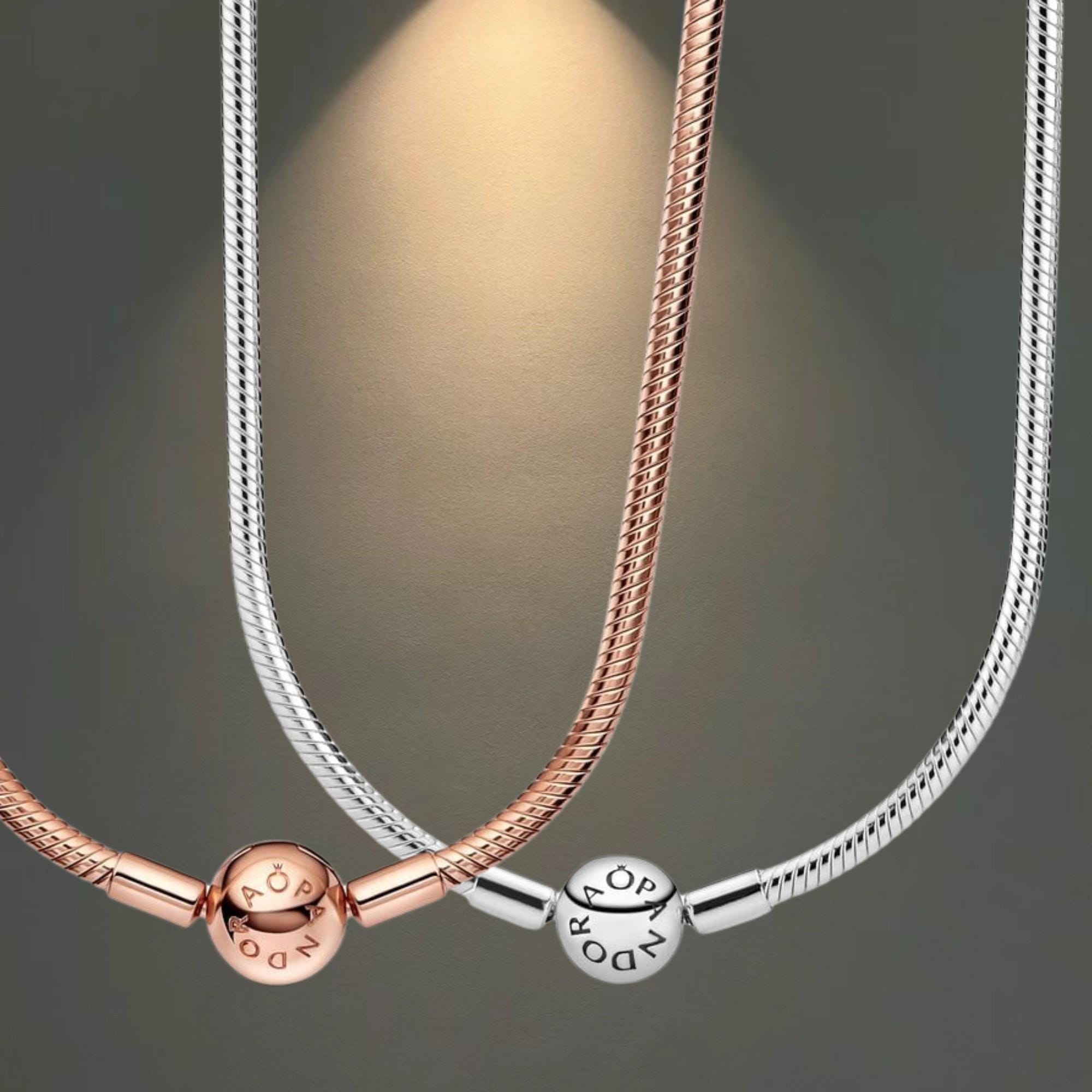 Pandora Moments Snake Chain Necklace Suitable for European Charm ...