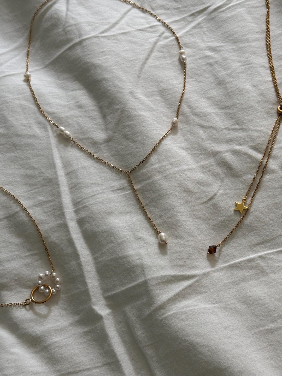 Nala - Necklace |gold & Silver | Asymmetric | Water Pear | Minimalist ...