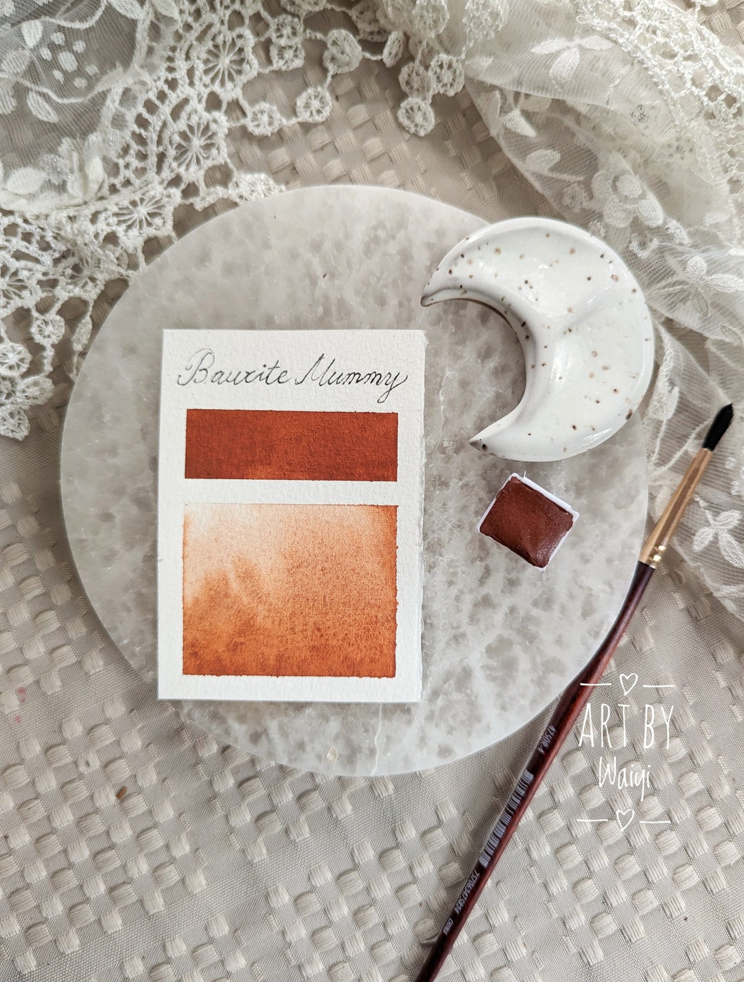 Handmade Watercolor Paint, Granulating Watercolor, Natural Pigments ...